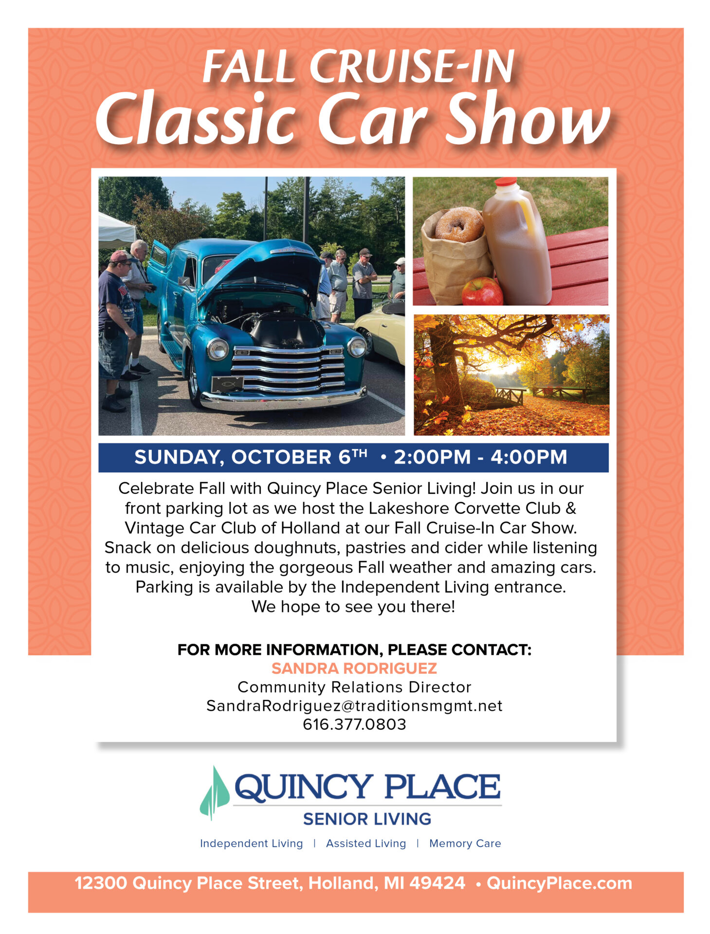 Fall Cruise-In Classic Car Show - Quincy Place Senior Living